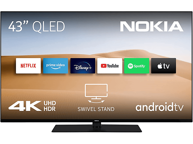 NOKIA QN43GV315I LED TV (Flat, 43 Zoll / 109 cm, QLED 4K, SMART TV ...