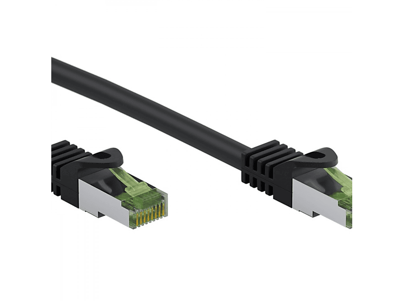 GOOBAY RJ45-Patchkabel mit CAT 8.1 S/FTP Rohkabel, schwarz, RJ45-Patchkabel, 7,5 m | MediaMarkt