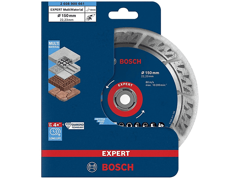 BOSCH PROFESSIONAL Bosch EXPERT MultiMaterial Diamant Trennscheibe 150 ...