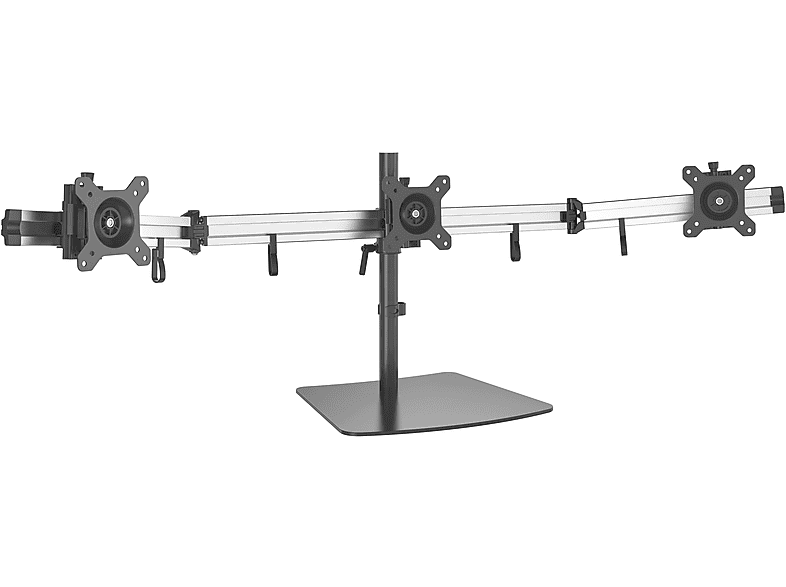 HFTEK (MP230S-L) 3-fach Monitor Halterung, Schwarz, Aluminium | MediaMarkt
