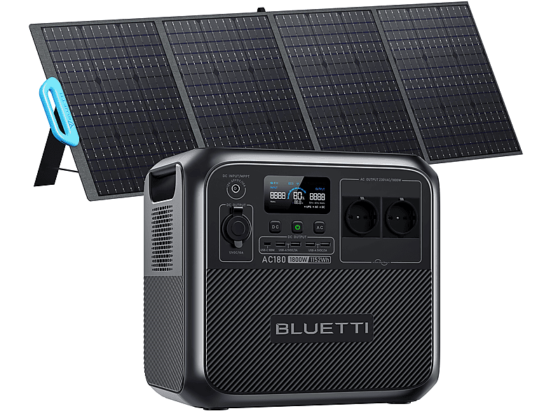 BLUETTI AC180 mit PV200 200W Solarpanel Powerstation | MediaMarkt