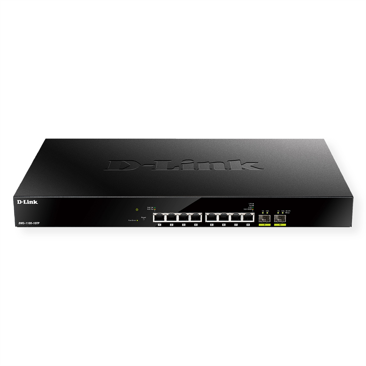 D-LINK DMS-1100-10TP 10-Port Switch PoE Multi-Gigabit Smart Managed PoE ...