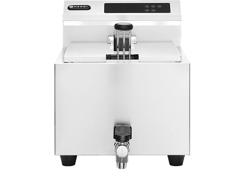 HENDI Friteuse Profi Line digital | mit Ablasshahn - 8 l Fritteuse 3500 ...