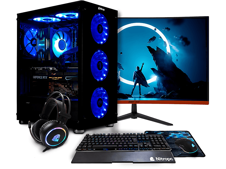 PC Gaming - Pack Diamond NITROPC, Intel Core i7-12700KF (12 núcleos, 20 ...