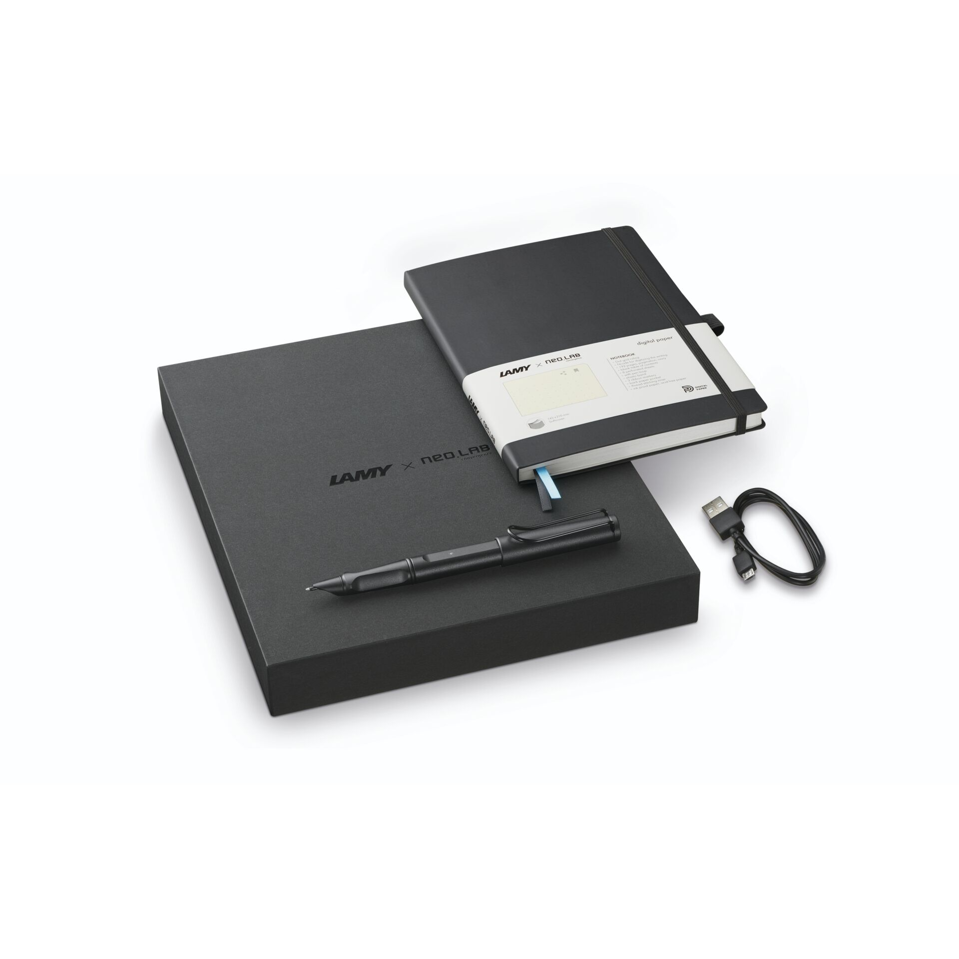LAMY Safari All Black NCode Set (Pen + digital paper notebook ...