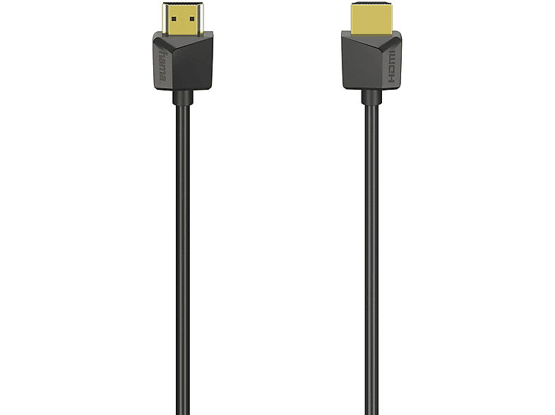 HAMA HAMA Kabel HDMI Ethernet Flexislim Schwarz 1,5m HDMI Kabel ...
