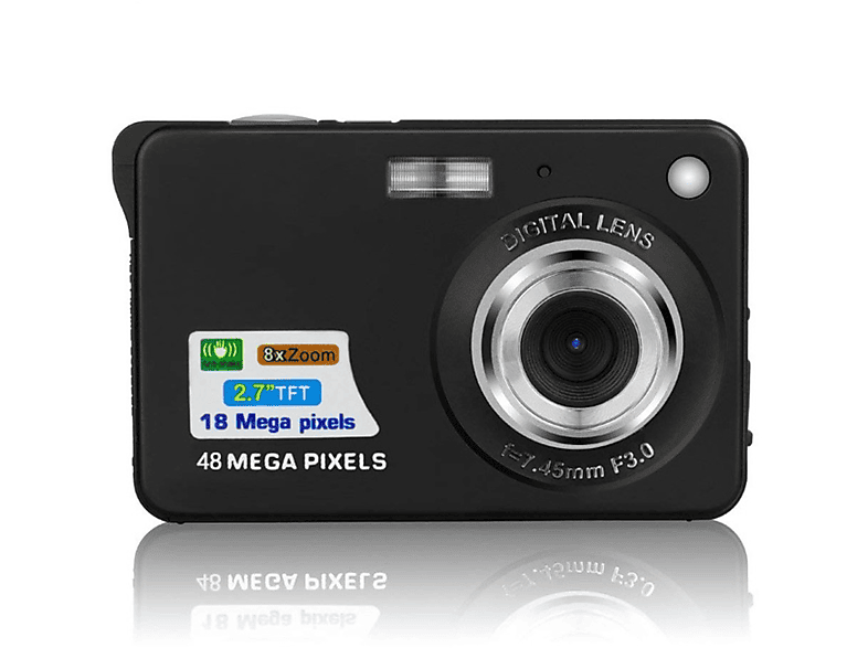 Cámara digital | SYNTEK Cámara Digital HD 48 Megapíxeles Retro Negra ...
