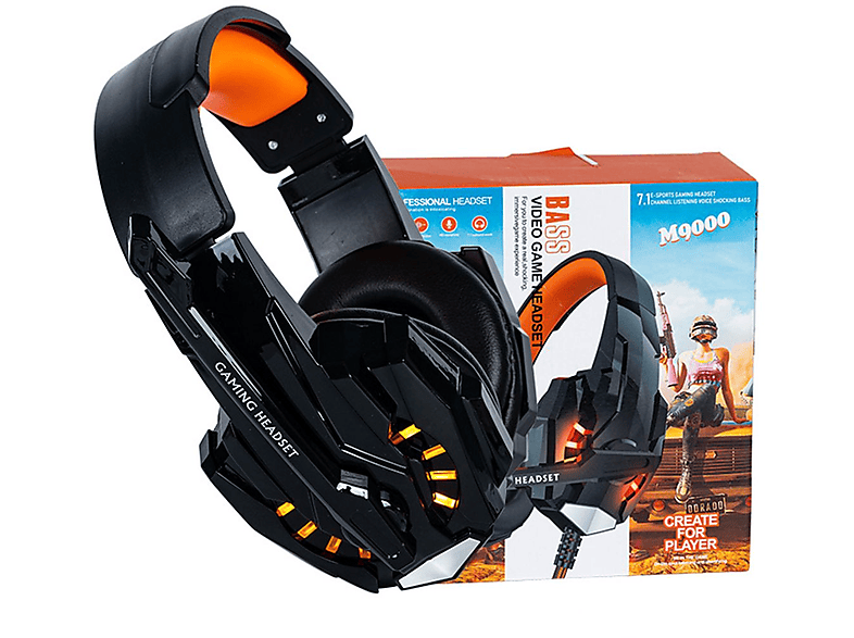 Auriculares gaming | KINSI G9000, Circumaurales, naranja | MediaMarkt