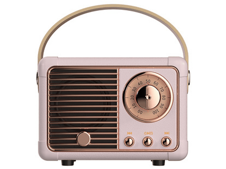 SYNTEK Bluetooth-Lautsprecher Rosa Portable Sound Cardable Wireless ...