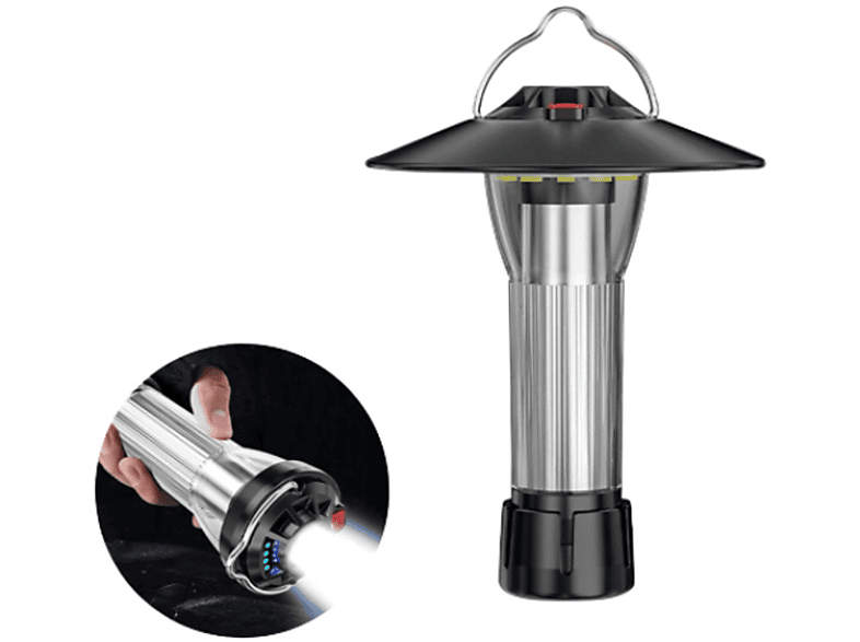 Luz de camping multifuncional | X10033 SYNTEK, Negro | MediaMarkt