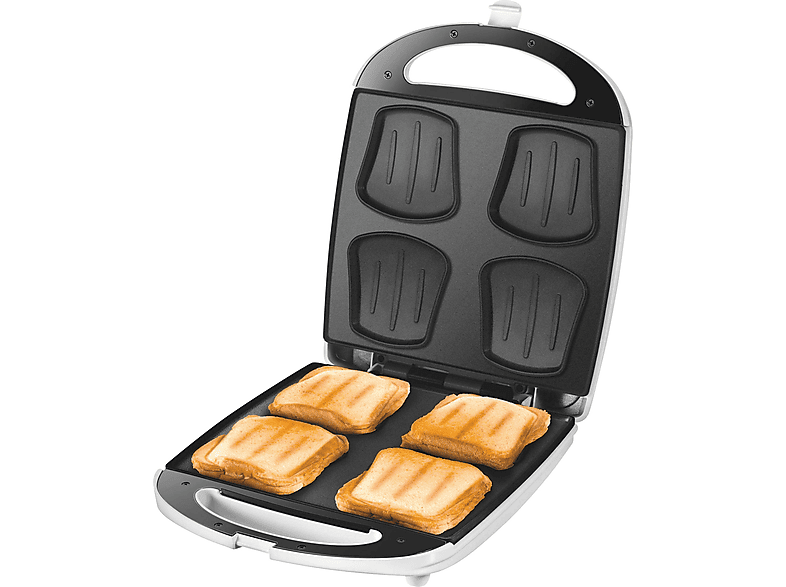 UNOLD 48480 Sandwichmaker Weiß/Edelstahl | SATURN