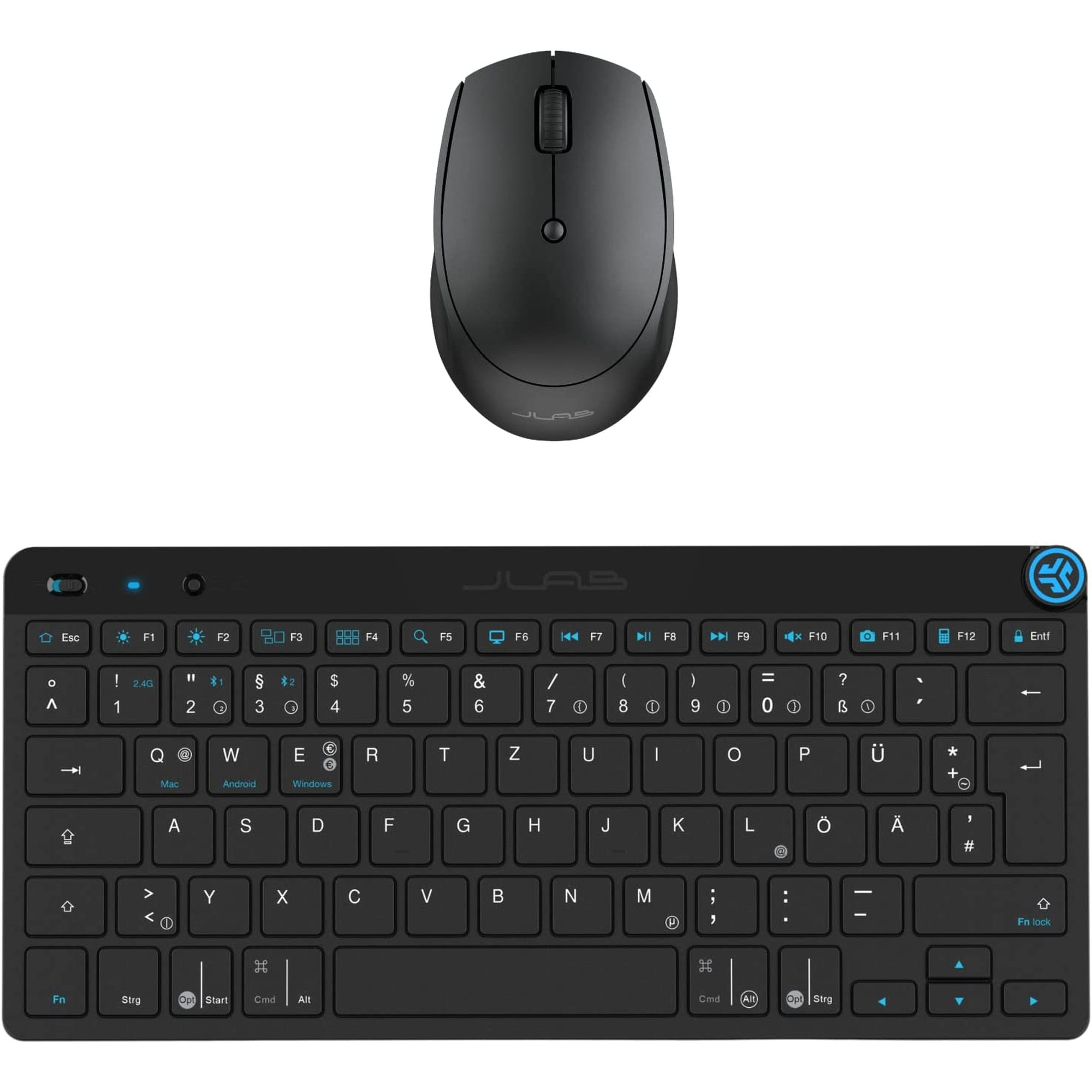 Pack Teclado + Ratón | JLAB JLA048, wireless, Negro | MediaMarkt