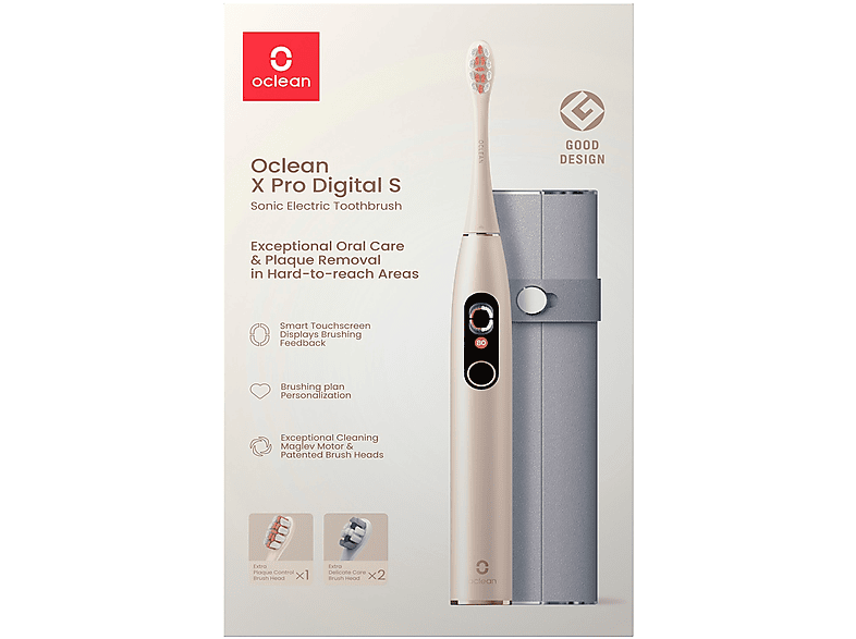 Cepillo eléctrico - OCLEAN X Pro Digital Set, Oro | MediaMarkt