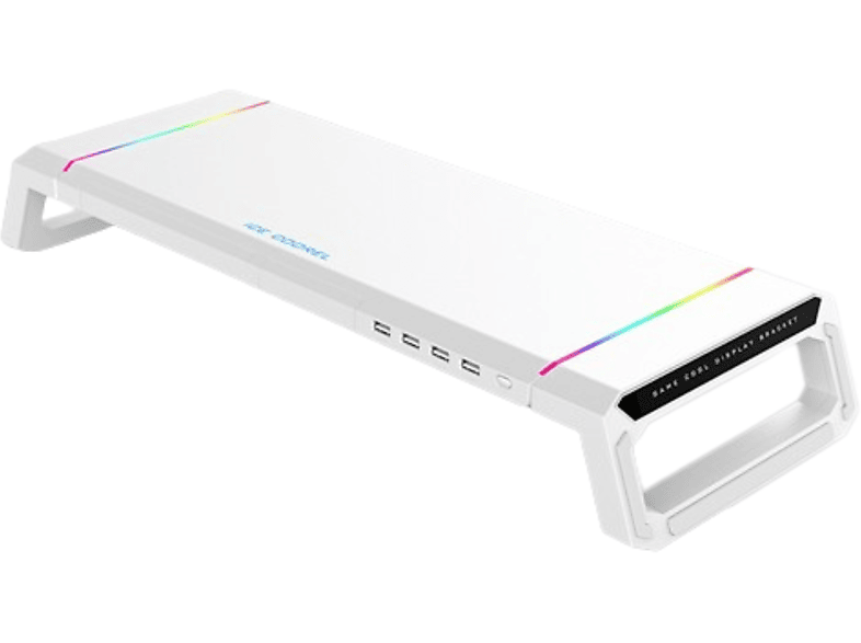 SYNTEK Monitorständer Weiß Multifunktioneller All-in-One Monitor ...