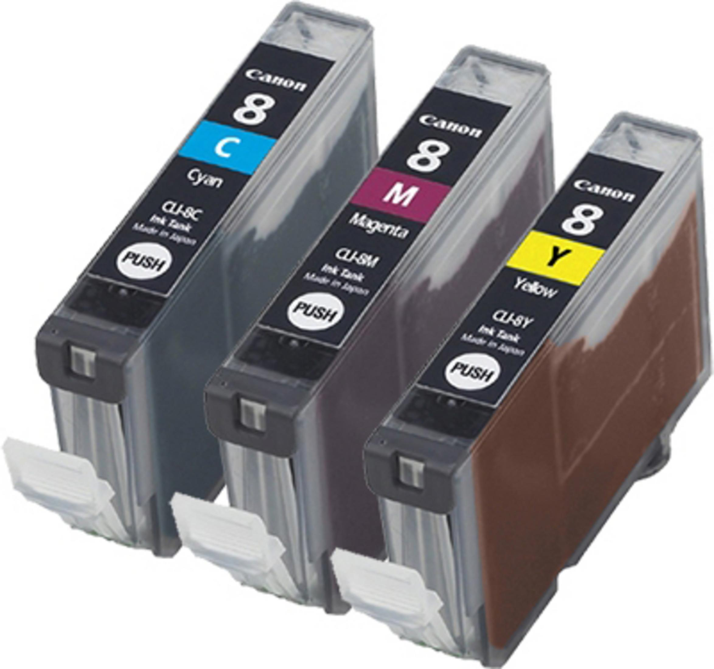 CANON CLI 8 C/M/Y MULTIPACK Tintenpatrone mehrfarbig (0621B026 ...