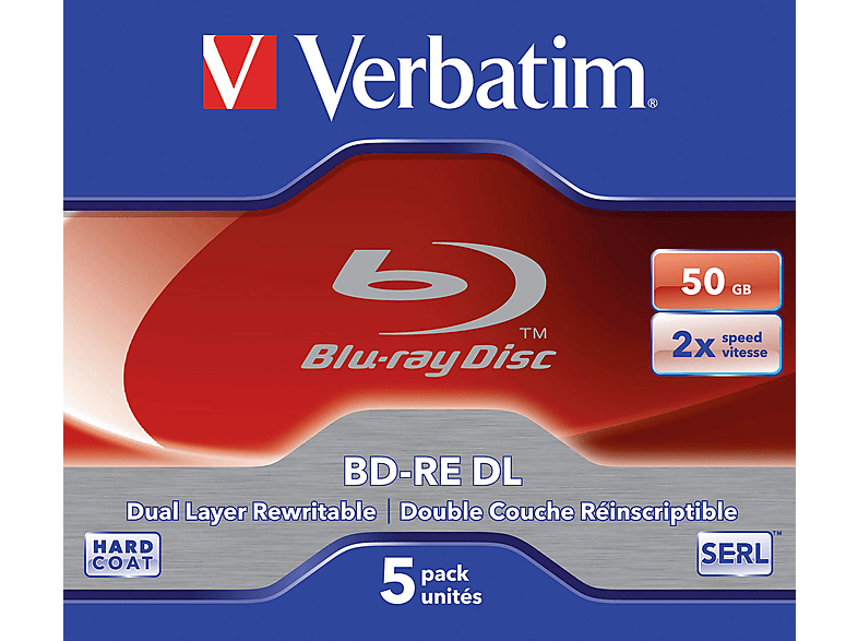 VERBATIM 43760 BD-RE DUAL 50GB 5ST WEISS JC Rohling | SATURN