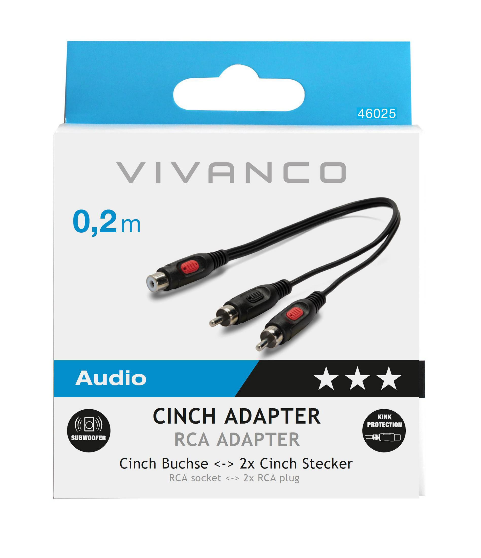 VIVANCO 46025, Adapter, 0,2 m | SATURN