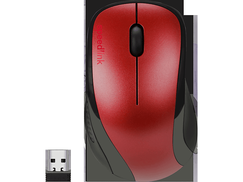 SPEEDLINK SL-630011-RD KAPPA MOUSE WRLS USB RED Funkmaus, Rot | MediaMarkt