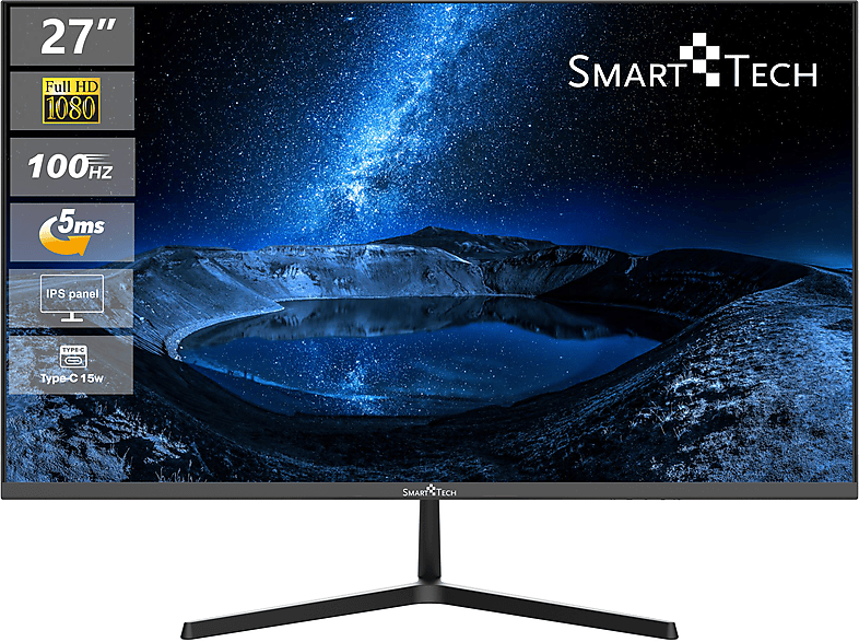Monitor - SMART TECH 270N02XIF, 27 ", Full-HD, 4 ms, 75 Hz, Black ...