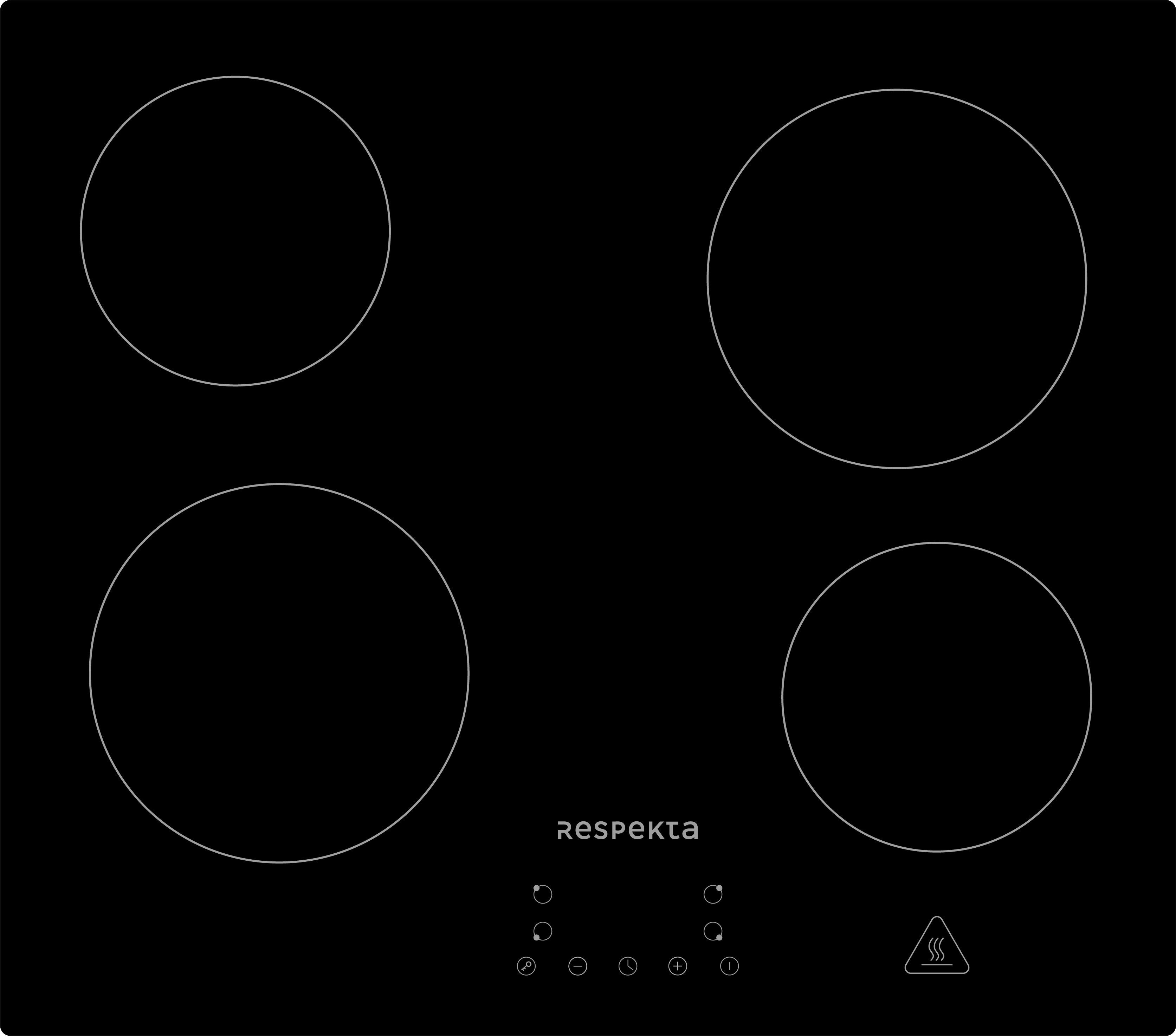 RESPEKTA KM4400-28 Glaskeramik (590 mm breit, 4 Kochfelder) | MediaMarkt