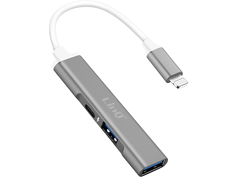 LINQ Hub Lightning-Anschluss USB-Hub Schwarz | MediaMarkt