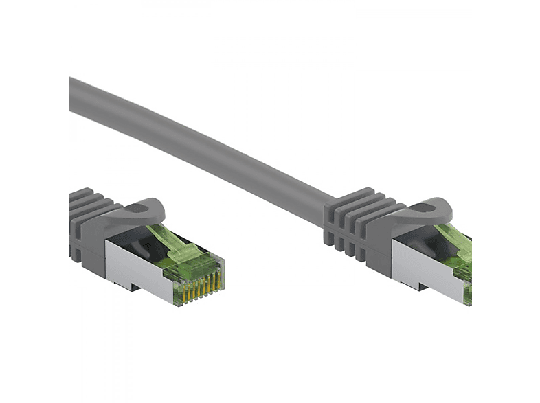 GOOBAY CAT 8.1 Patchkabel, S/FTP (PiMF), grau, Netzwerkkabel, 5 Meter | MediaMarkt