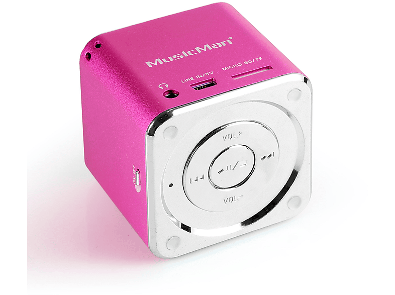TECHNAXX 3531 MINI MUSICMAN SOUNDSTATION PINK Lautsprecher, Pink ...