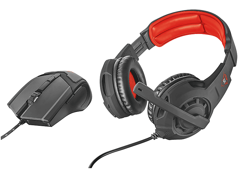 TRUST GXT 784 CUFFIE, Nero, Rosso | MediaWorld.it
