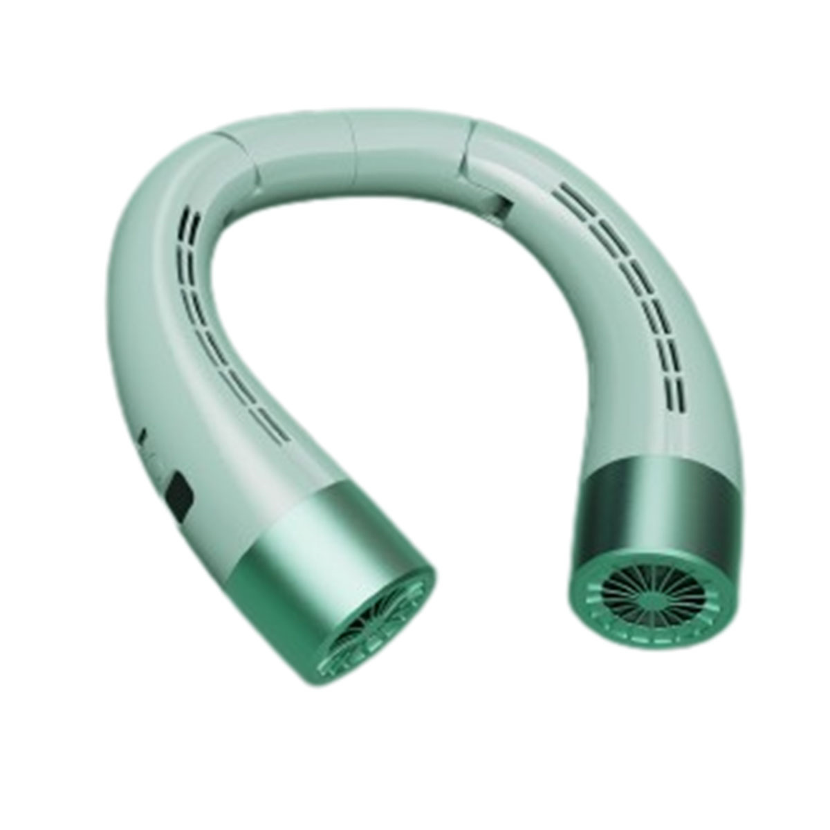 SYNTEK Lüfter grün faltbarer tragbarer USB-lautloser Hals hängender ...