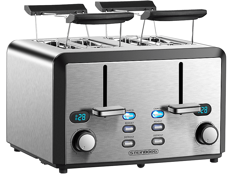 STEINBORG SB-2210 Toaster silber (1600 Watt, Schlitze: 4) | MediaMarkt