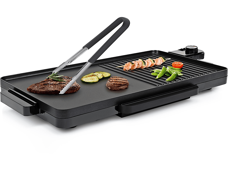 SETPOINT Teppan 49x27cm Elektrischer Tischgrill, Schwarz (2000 Watt ...
