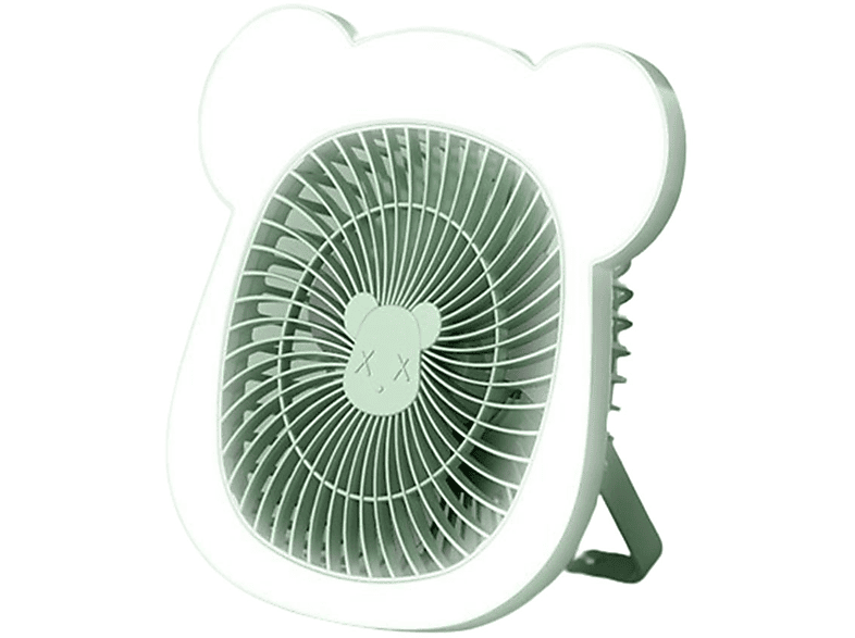 SYNTEK Kleiner Ventilator Grün USB Wiederaufladbares Nachtlicht Mini ...