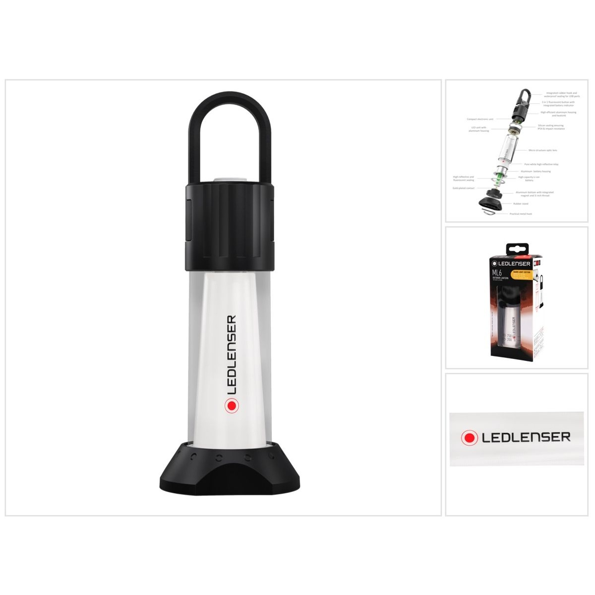 LEDLENSER ML6 Warm Light LED Laterne 50 lm IPX6 (502084 ) warmweißes ...