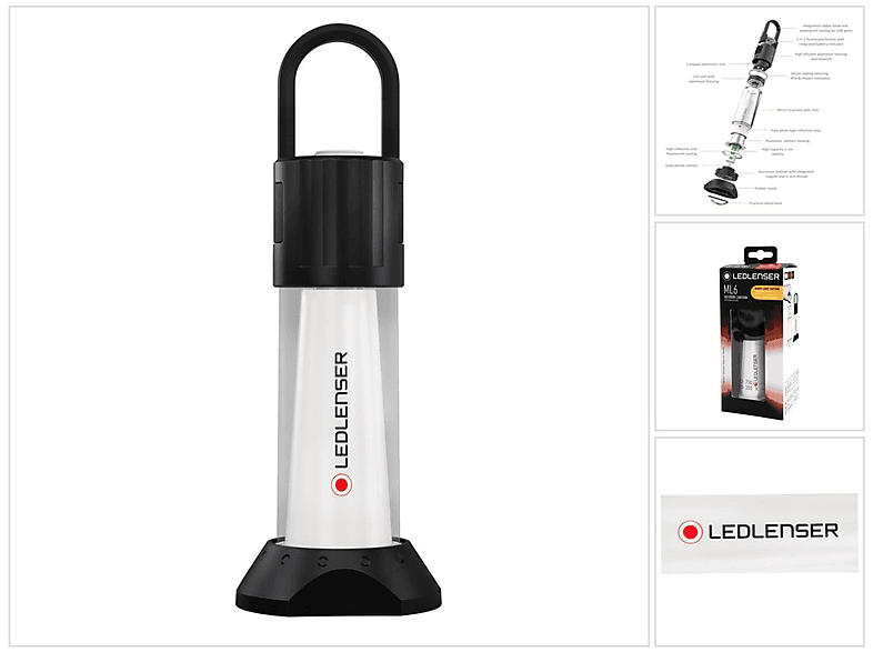 LEDLENSER ML6 Warm Light LED Laterne 50 lm IPX6 (502084 ) warmweißes ...