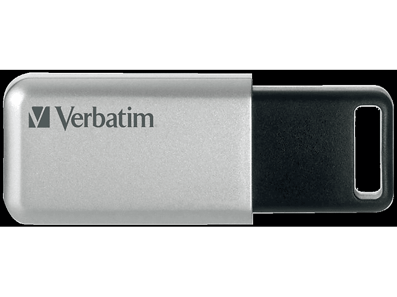 VERBATIM 98666 64GB SECURE PRO USB 3.0 USB-Stick (Silber/Schwarz, 64 GB ...