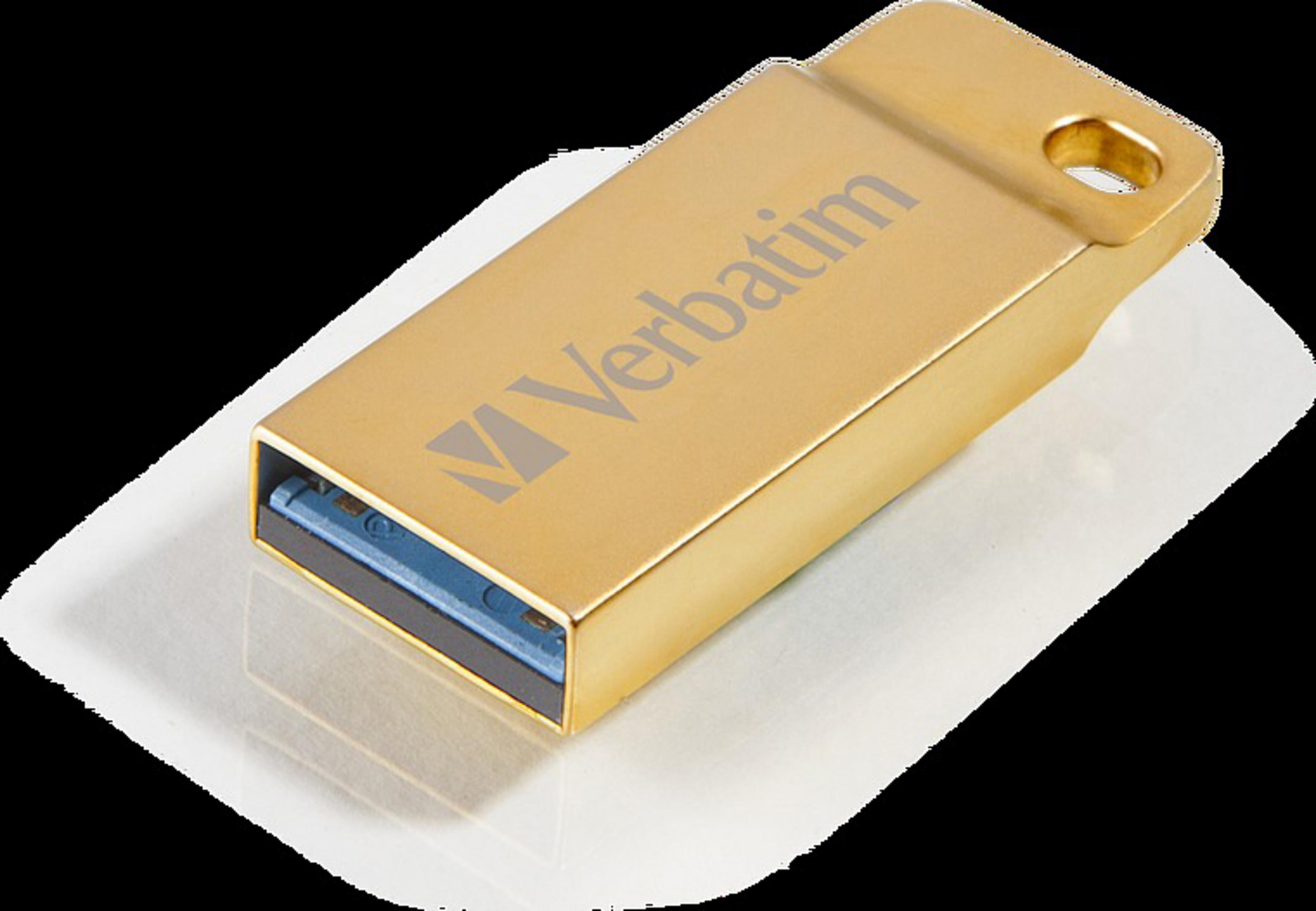 VERBATIM Metal Executive | USB-Stick 3.0 32 GB - Goud USB 3.0 32 GB USB ...