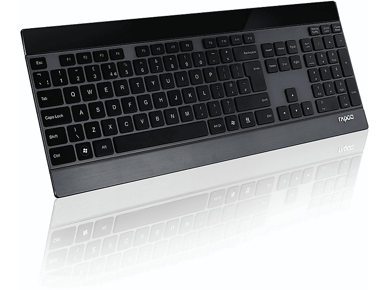 Teclado inalámbrico | RAPOO E9270P, Inalámbrico, idioma: DE, Negro ...