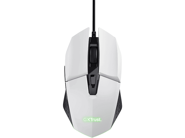 TRUST 25066 GXT109W FELOX GAMING MOUSE WHITE Gaming Maus, Winning White ...