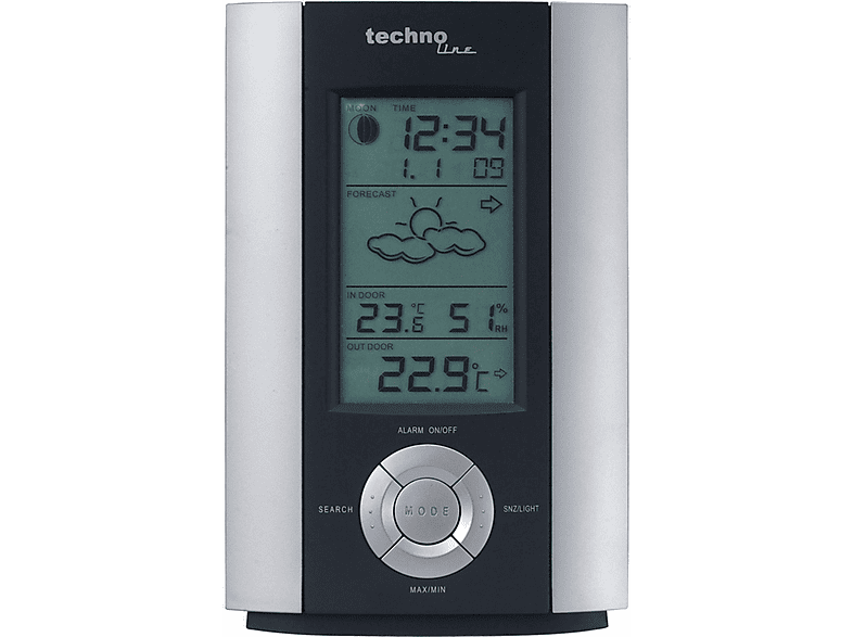 TECHNOLINE WS 6710 SILBER Wetterstation | MediaMarkt