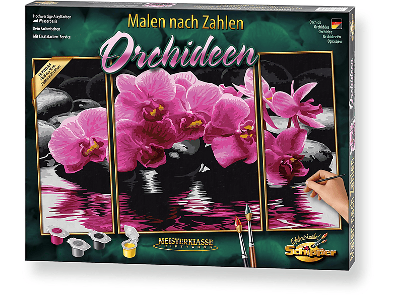 SCHIPPER 609260603 ORCHIDEEN Malen nach Zahlen Mehrfarbig | MediaMarkt