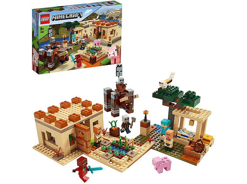 LEGO Minecraft : De Illager Overval | 21160 Lego-bouwset Multicolor ...
