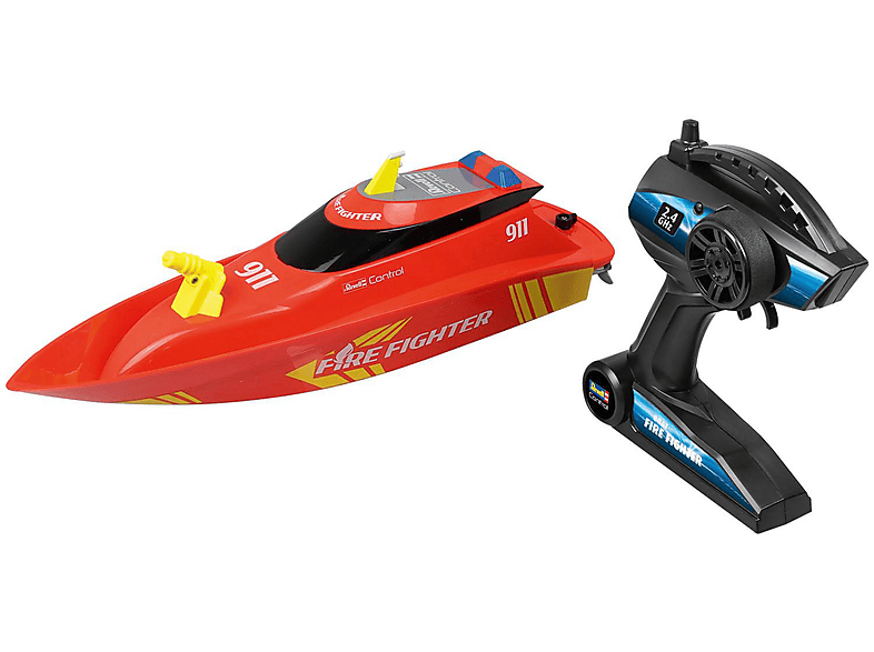 REVELL 24141 RC FEUERLÖSCHBOOT R/C Boot, Mehrfarbig | SATURN