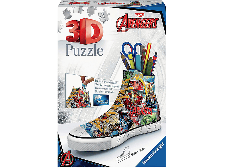 RAVENSBURGER Marvel Avengers 3D sneaker (108 stukjes) Puzzel | MediaMarkt