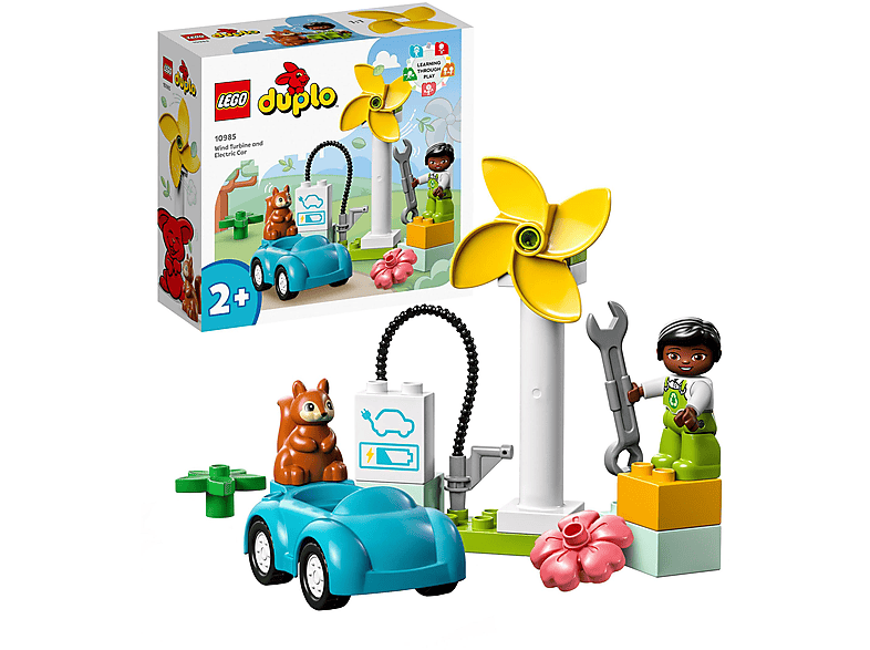 COSTRUZIONI LEGO 10985 DUPLO | Turbina Eolica E Auto Elettrica ...