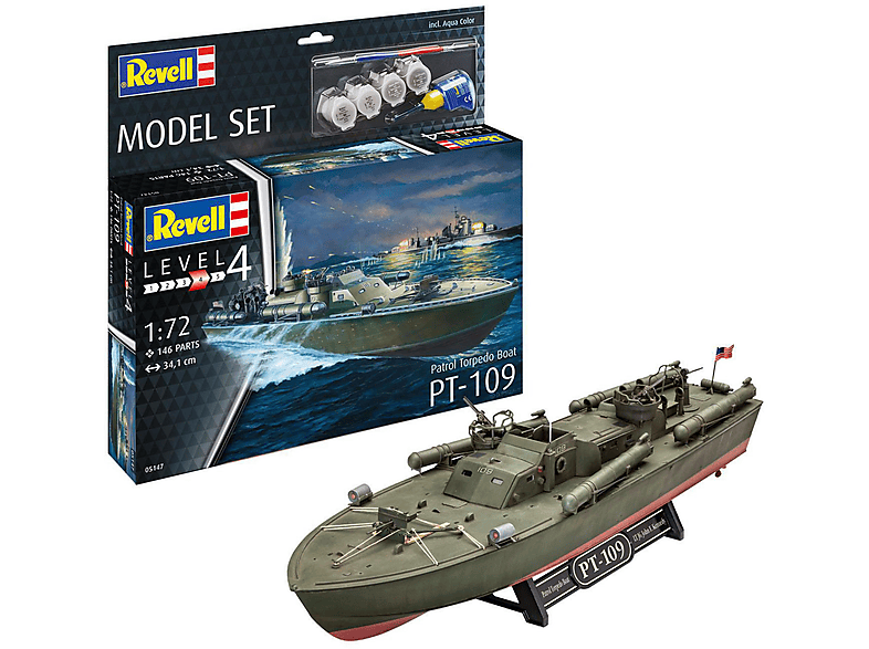 REVELL 65147 MODEL SET PATROL TORPEDO BOAT PT-109 Modellbausatz ...