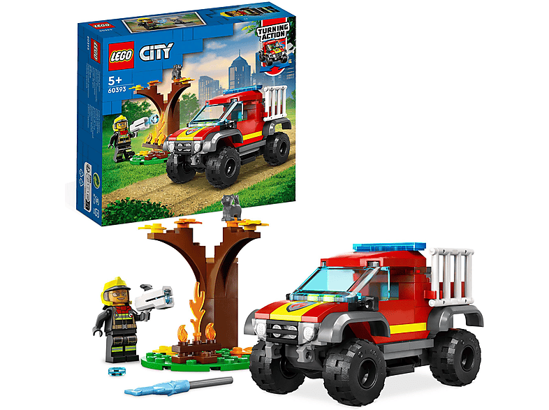 LEGO City : 4x4 Brandweertruck redding - 60393 Bouwset | MediaMarkt