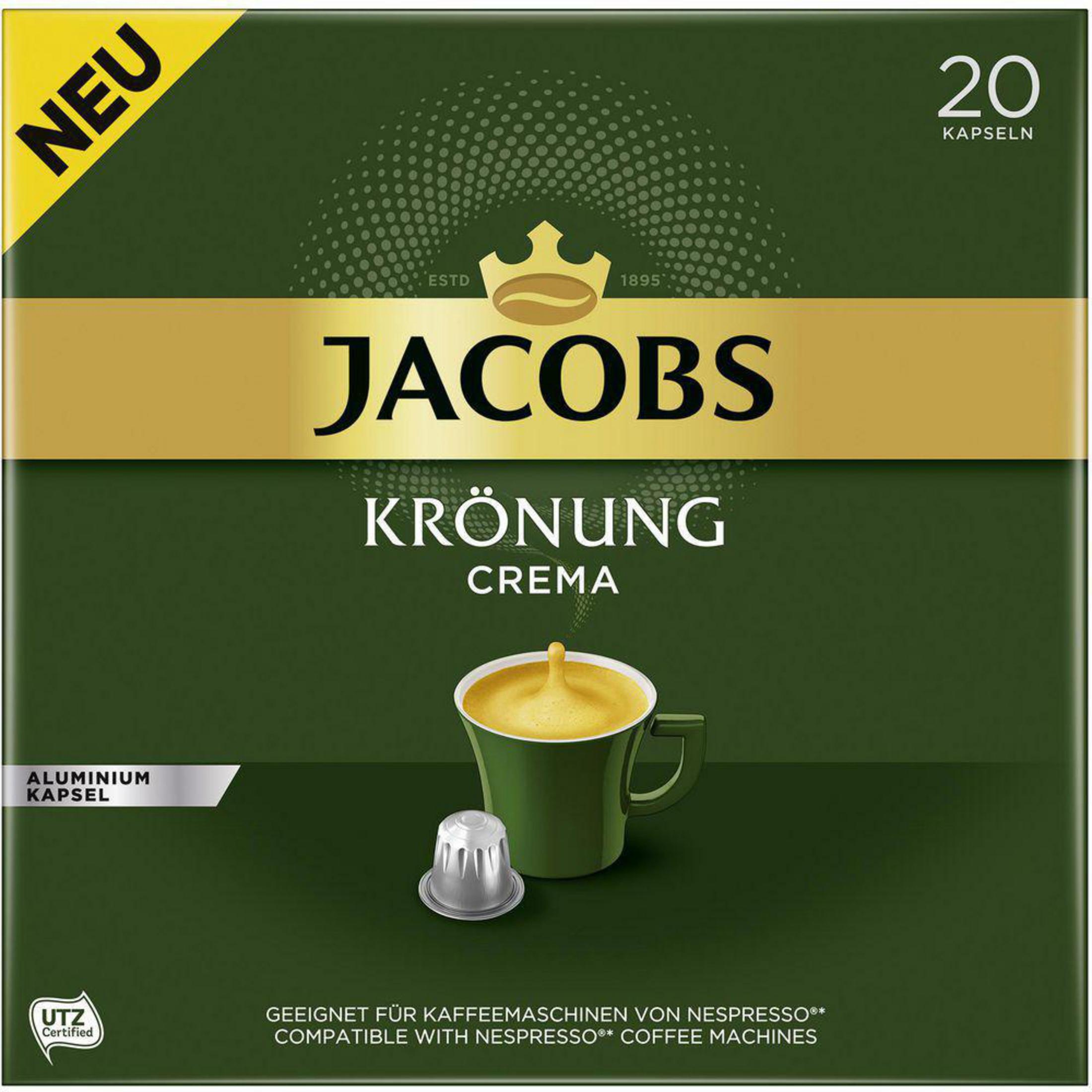 JACOBS CAFFÈ IN CAPSULE Krönung Crema, 0.1 kg, Lungo, aroma ricco e ...