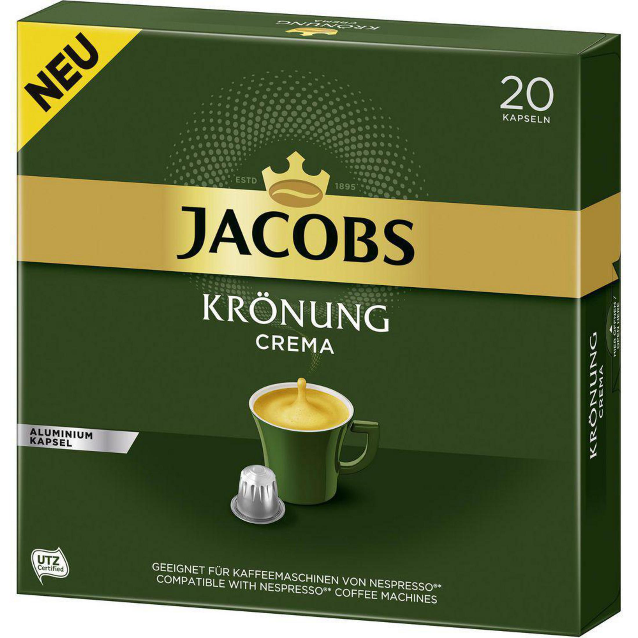 JACOBS CAFFÈ IN CAPSULE Krönung Crema, 0.1 kg, Lungo, aroma ricco e ...