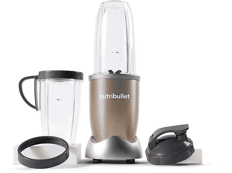 NUTRIBULLET NB 907 CP NUTRIB PRO 900W Smoothie Maker Champagner (900 Watt, 925 ml) | MediaMarkt