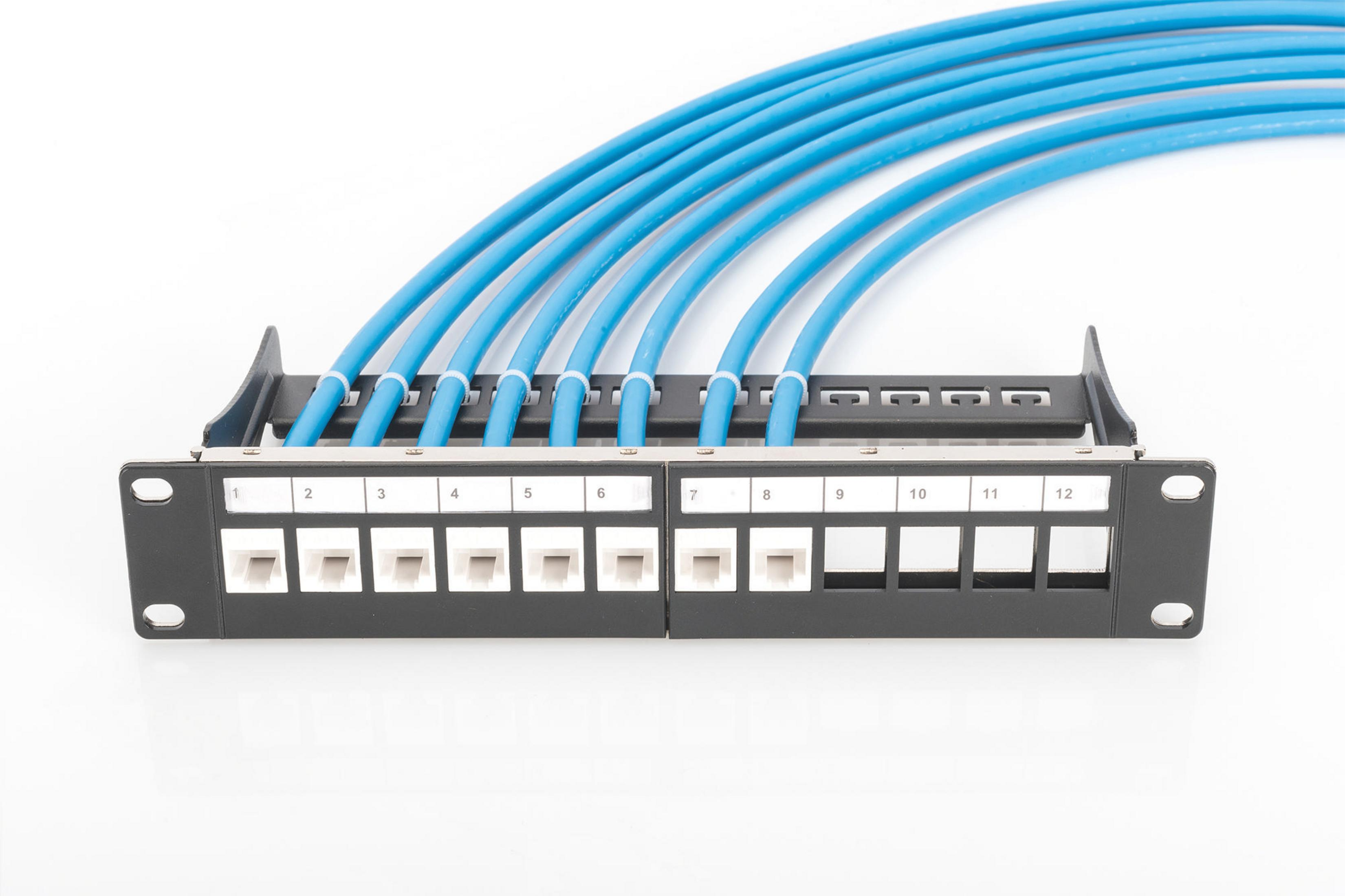 DIGITUS DN-91420 MODULAR PATCH PANEL 12-PORT, Verteilerfeld | SATURN